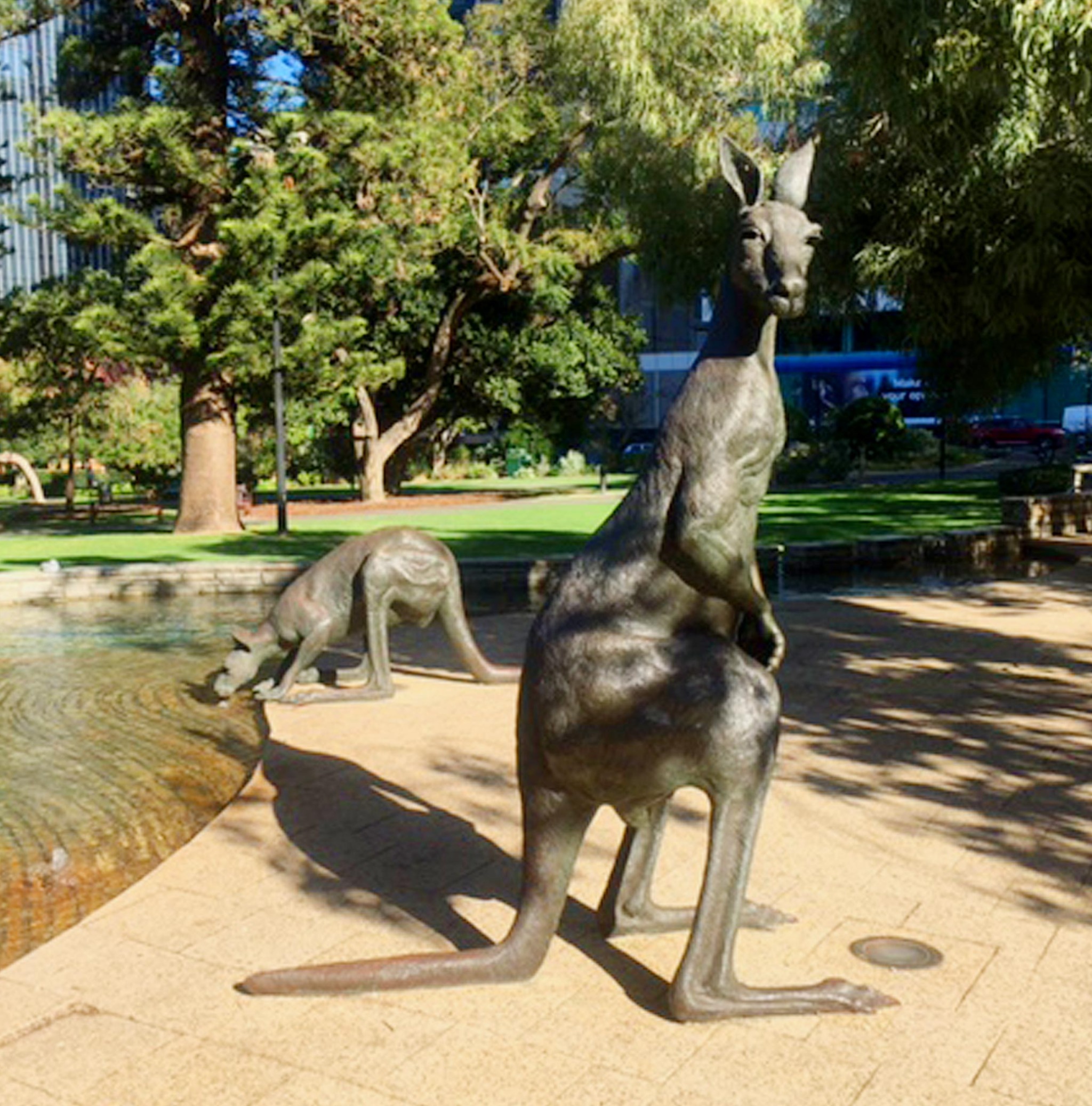 Kangaroos on The Terrace & Giant Blue Astronaut » Perth self-guided ...